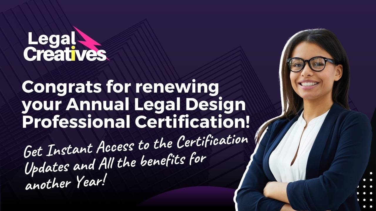 Congratulations for your achievement as a Legal Design Practitioner!