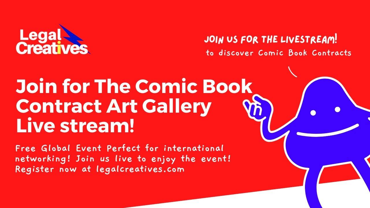 Join us Live for the Comic Book Contracts Art Gallery