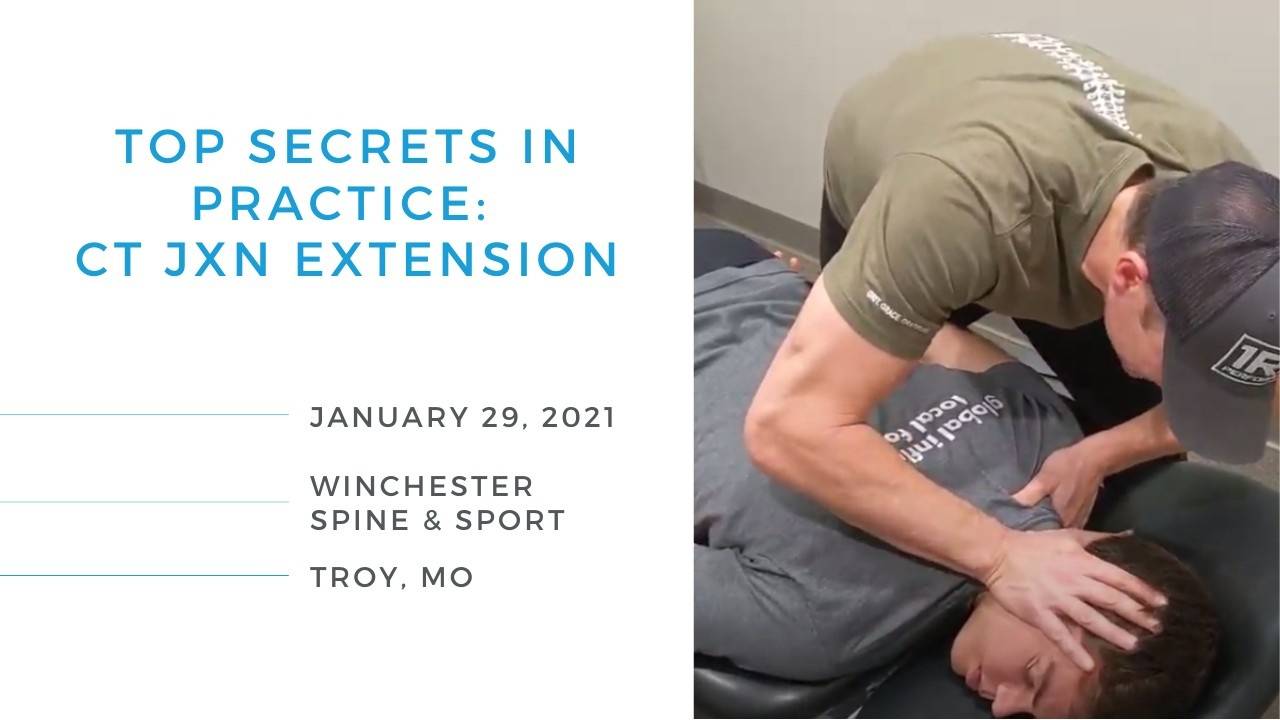 Top Secrets In Practice: Cervico-Thoracic Junction Extension
