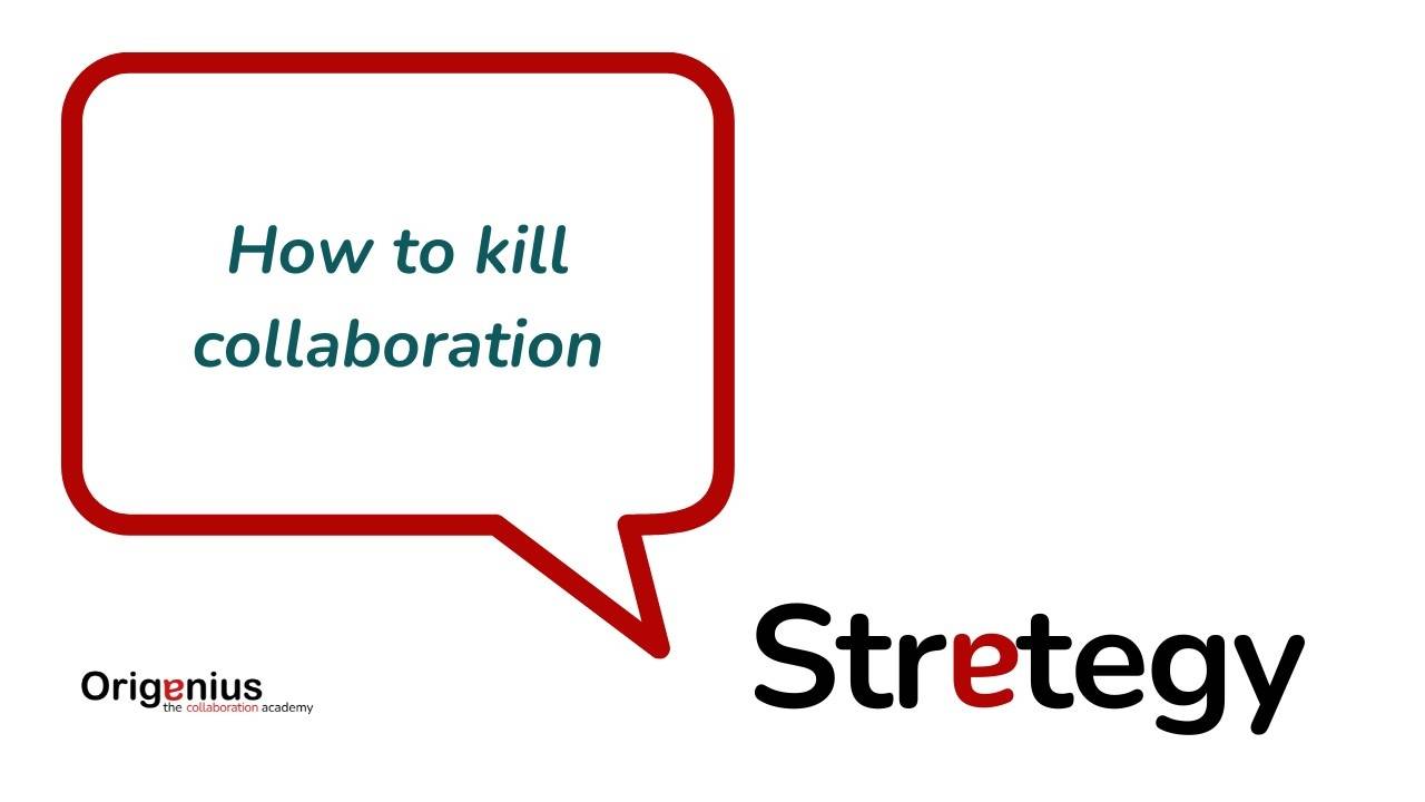 How to kill collaboration