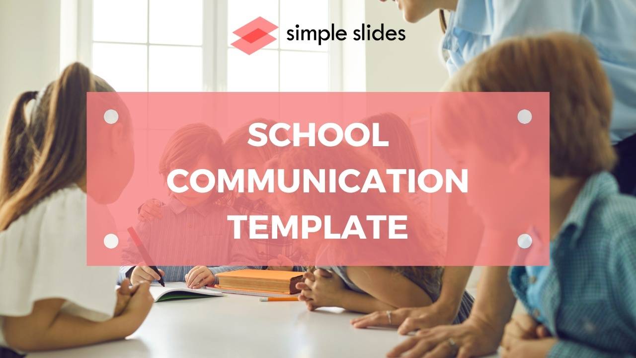 School Communication Plan PowerPoint Template