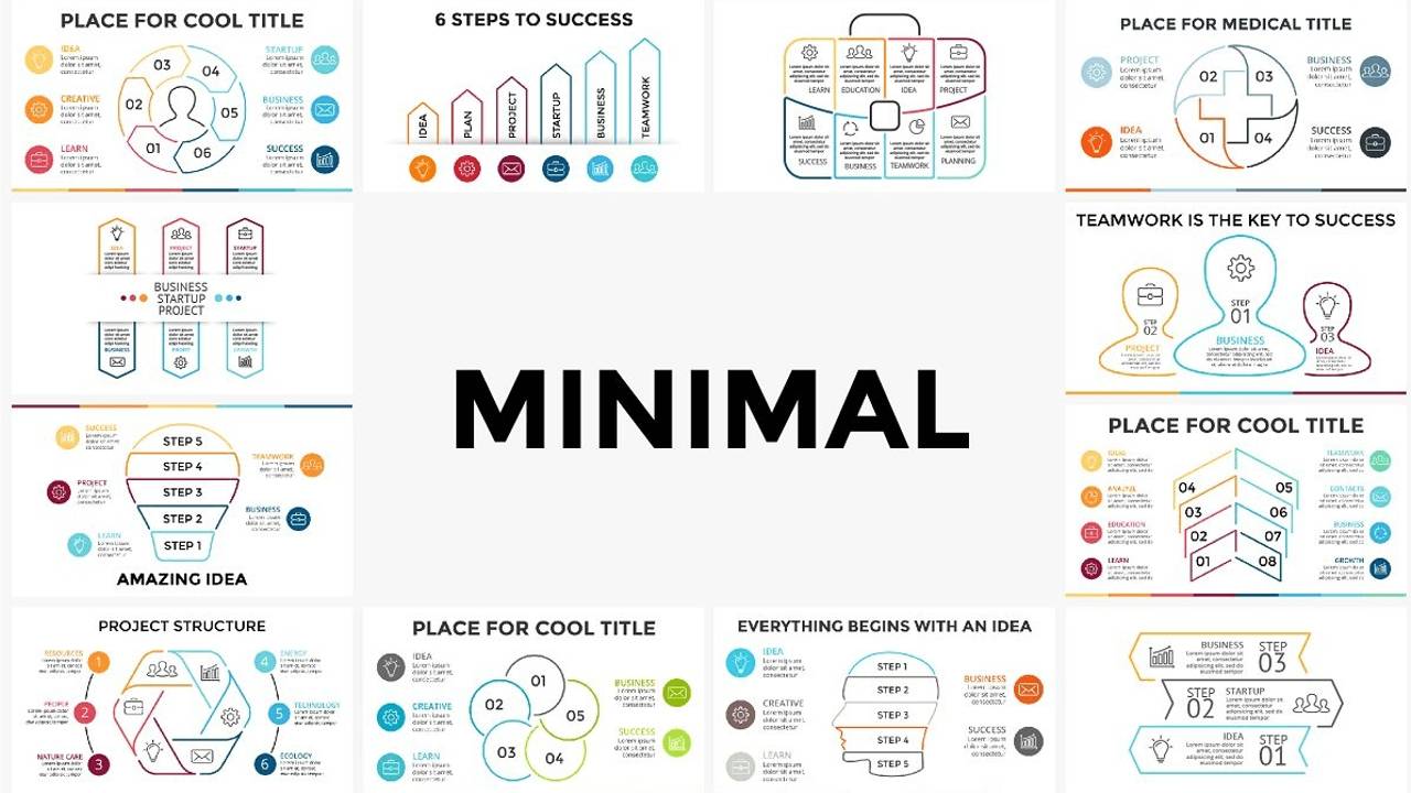 Minimal Infographics | PowerPoint, Google Slides & Keynote Templates