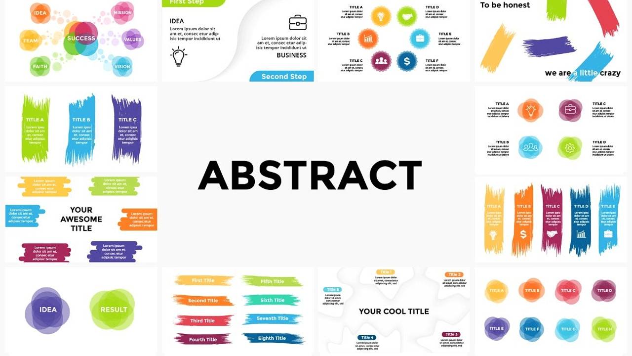 Abstract Infographics | PowerPoint, Google Slides & Keynote Templates