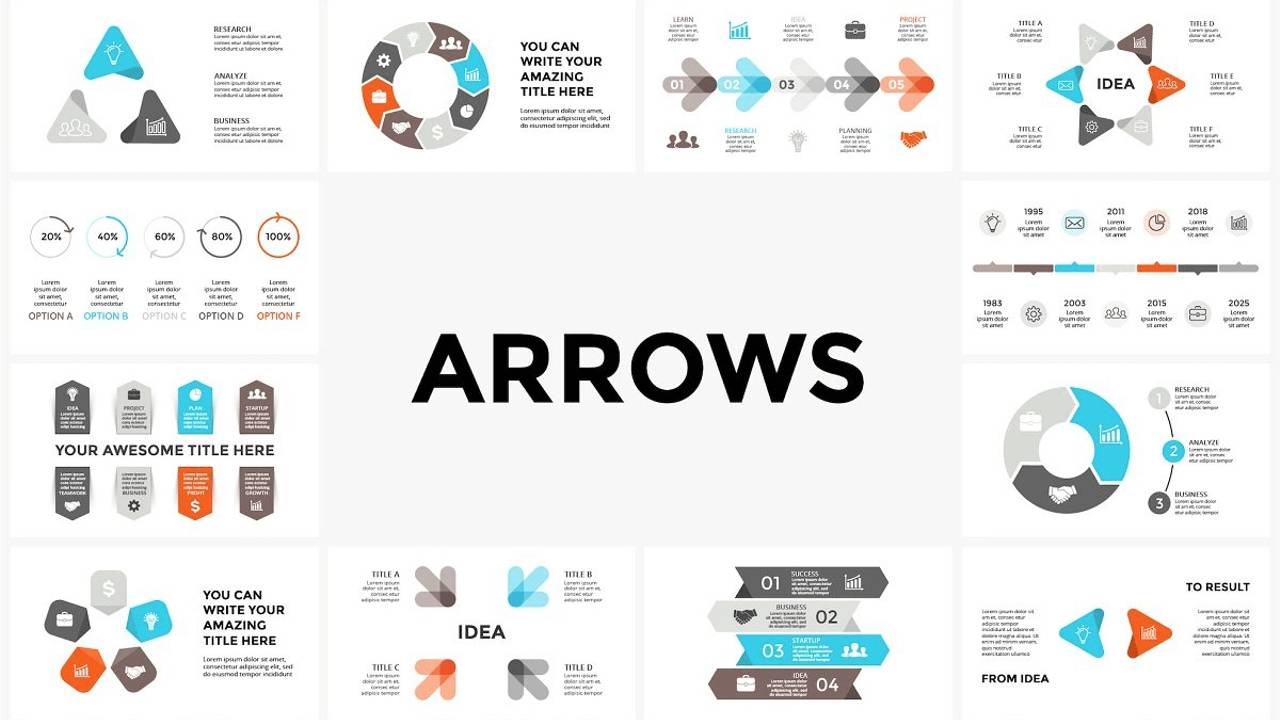 Arrow Infographics | PowerPoint, Google Slides & Keynote Templates
