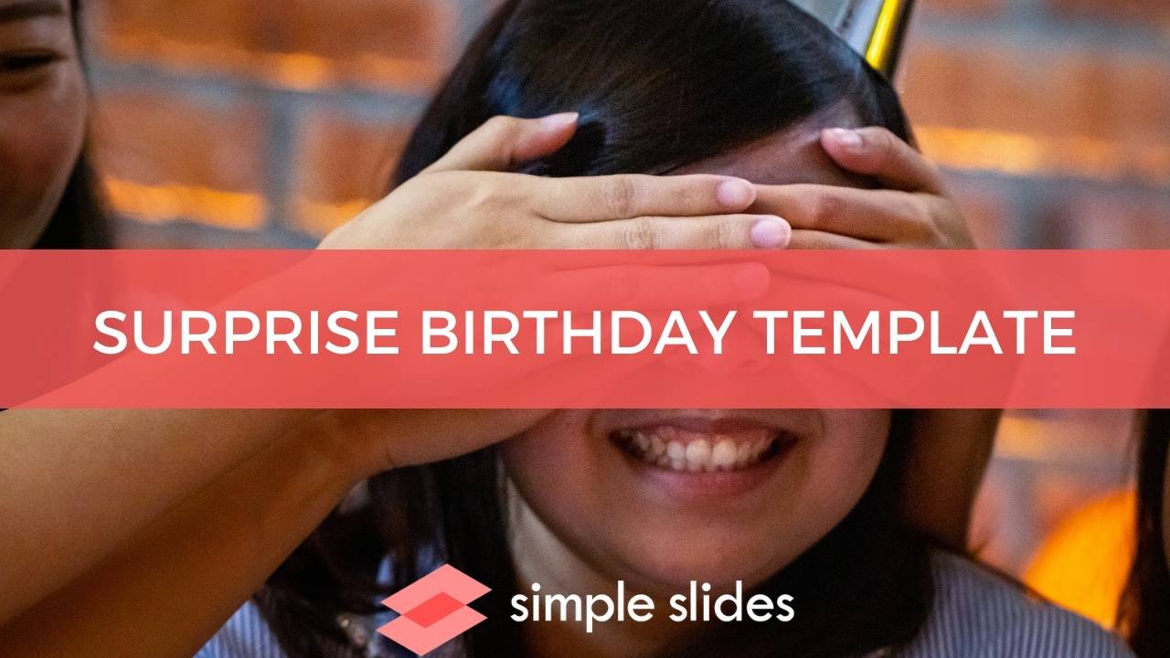 Surprise Birthday Template