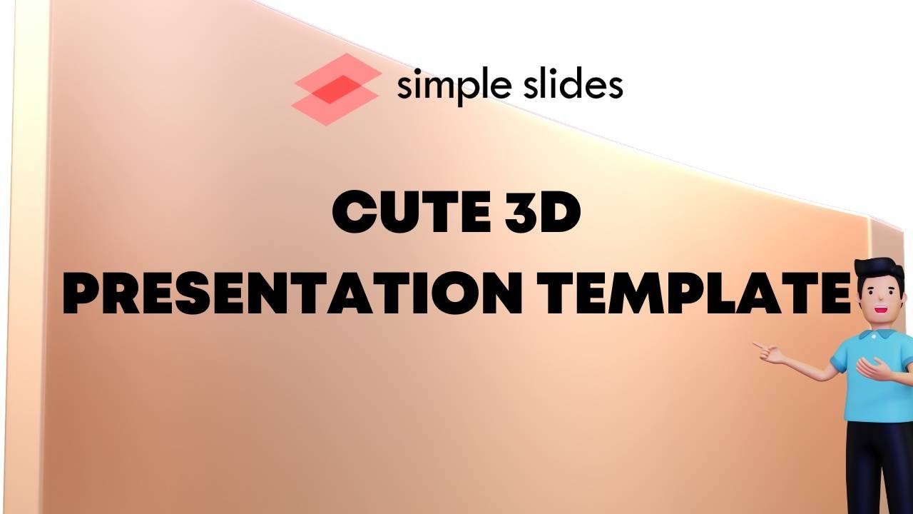 Cute 3D Presentation Template