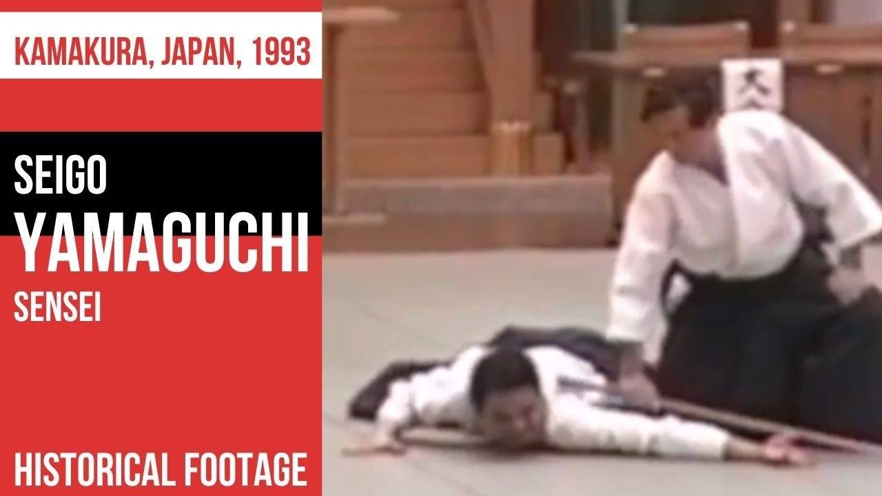 Seigo Yamaguchi Sensei at Hachiman Shrine in Kamakura Japan, 1993