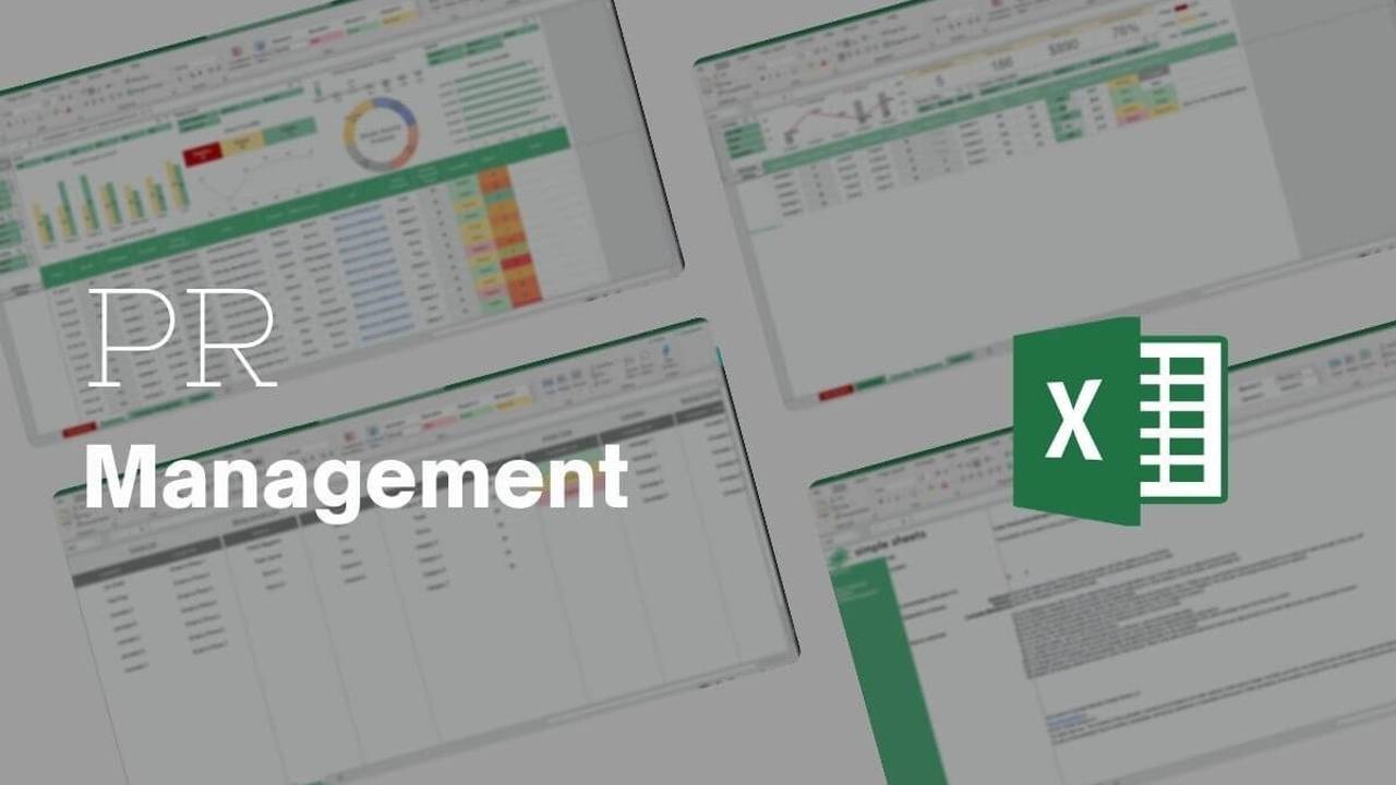 Public Relations Campaign Management Excel Template - Simple Sheets
