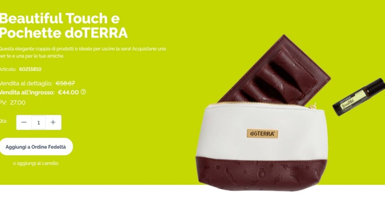 Beautiful Touch e Pochette doTERRA