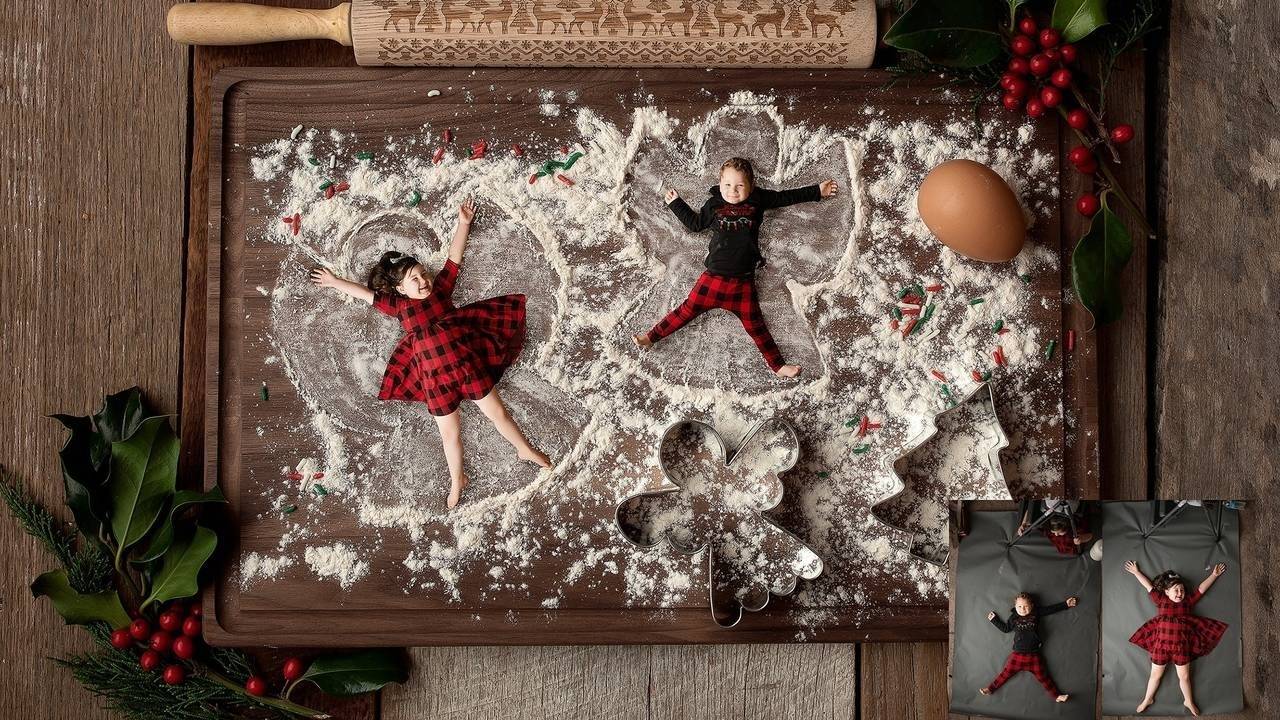 Baker's Angels - Flour Angel Digital Background Collection