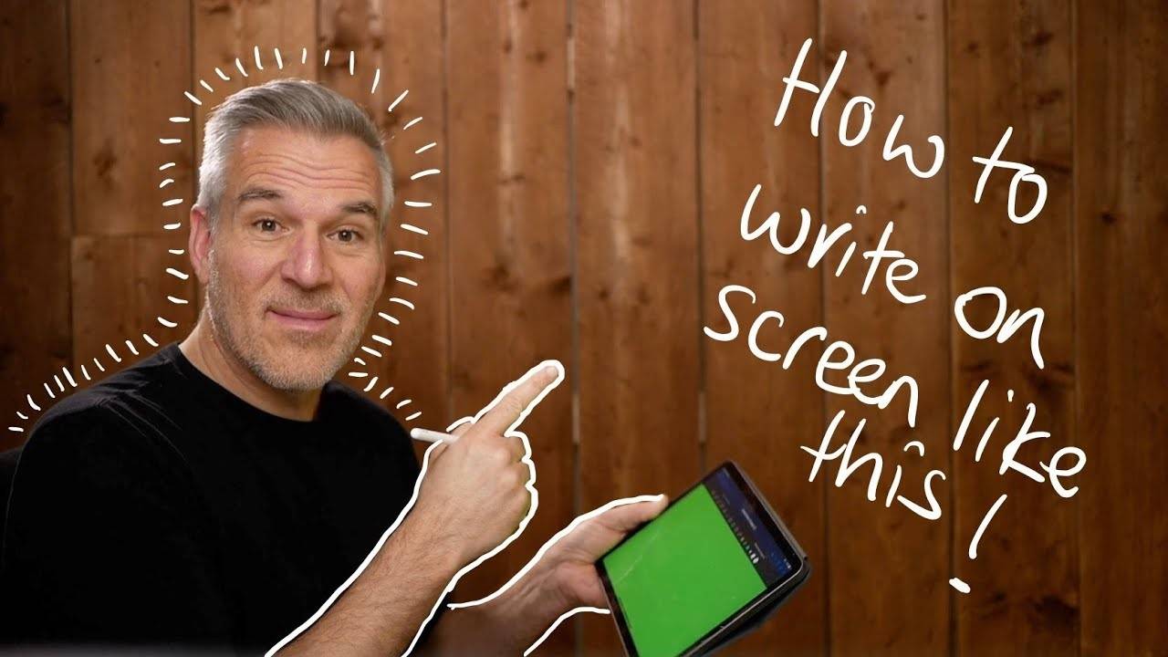 How to Write and Draw on Live Video!