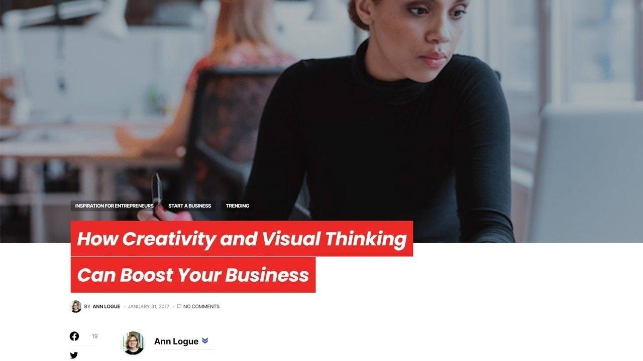 LINK: "How Creativity and Visual Thinking Can Boost Your Business."