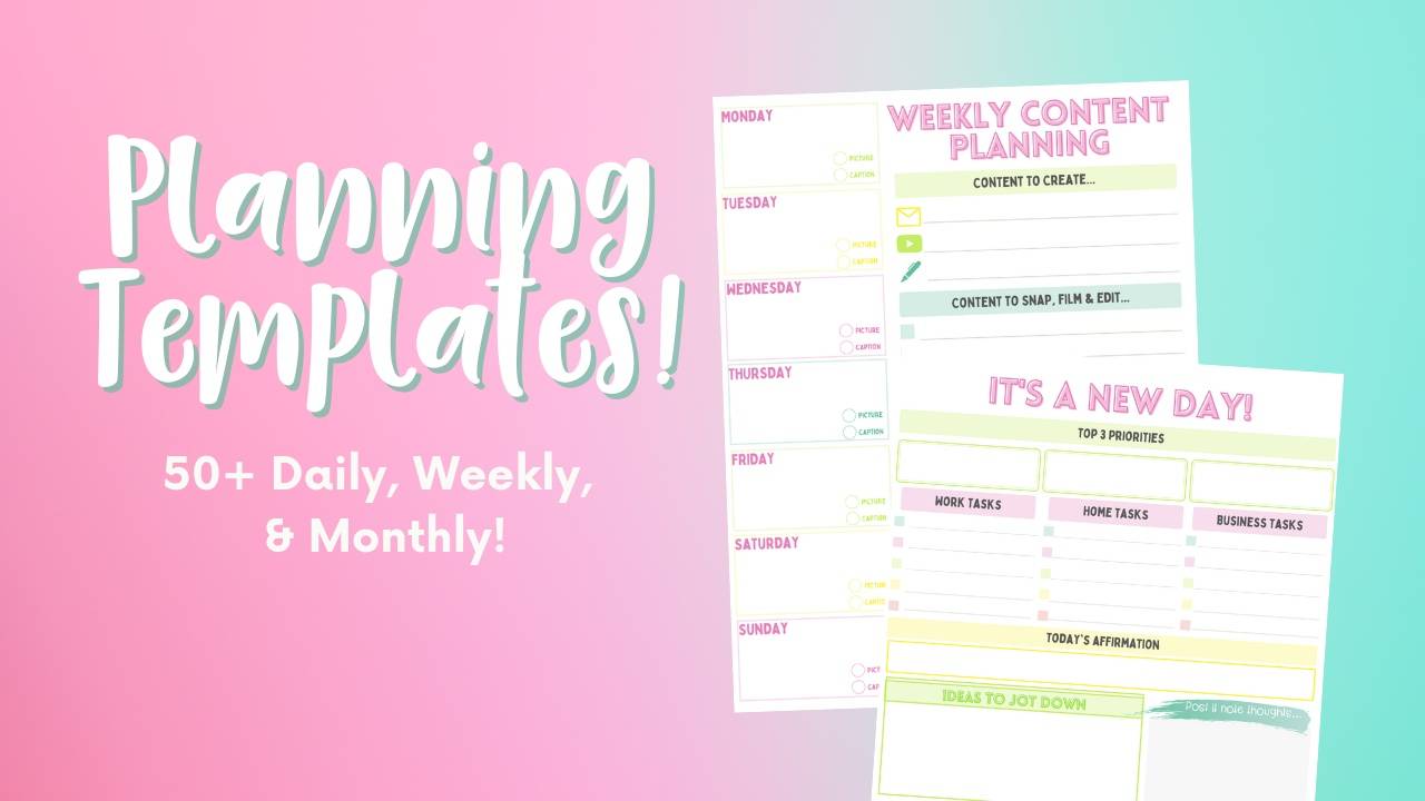 TPT Seller Planner Organizational Weekly Templates