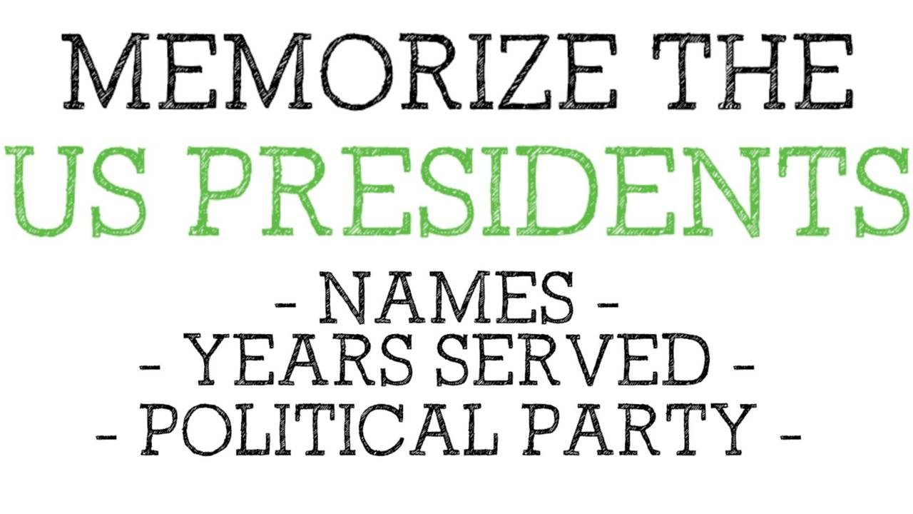 How to Memorize the Presidents, Parties and Years [A Guide]