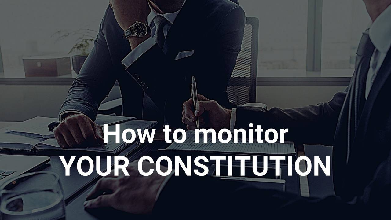 CG TV - How to monitor your Constitution