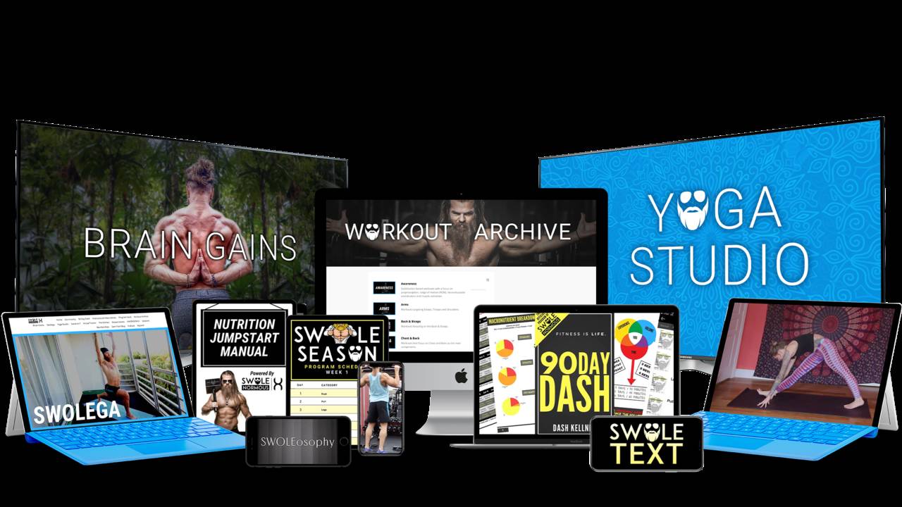 Swolenormous X Unlimited Access: Fitness, Nutrition, Yoga, Meditation