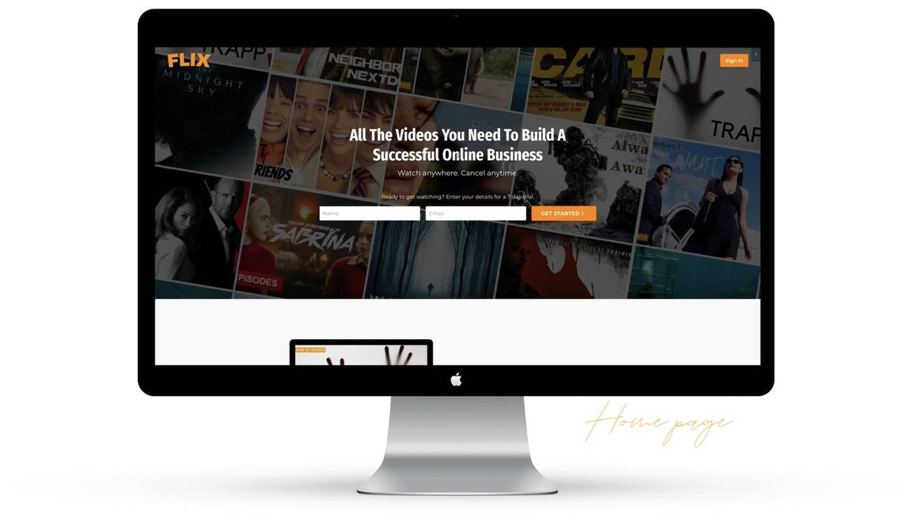 FLIX Kajabi Designer Website Template
