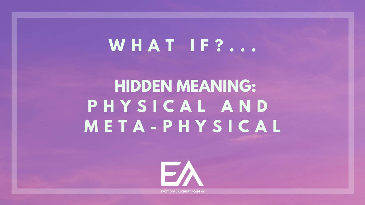 Physical and Meta-Physical - What does this mean for health?