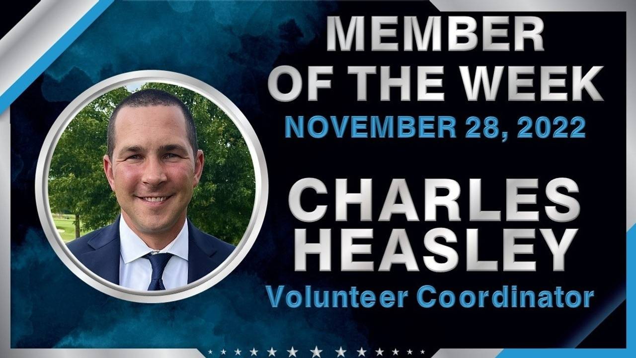 NSA-North Texas Member of the Week November 28th Charles Heasley