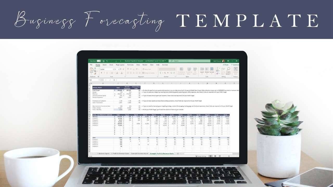 Business Forecasting Template | Set Your Sales and Profit Targets