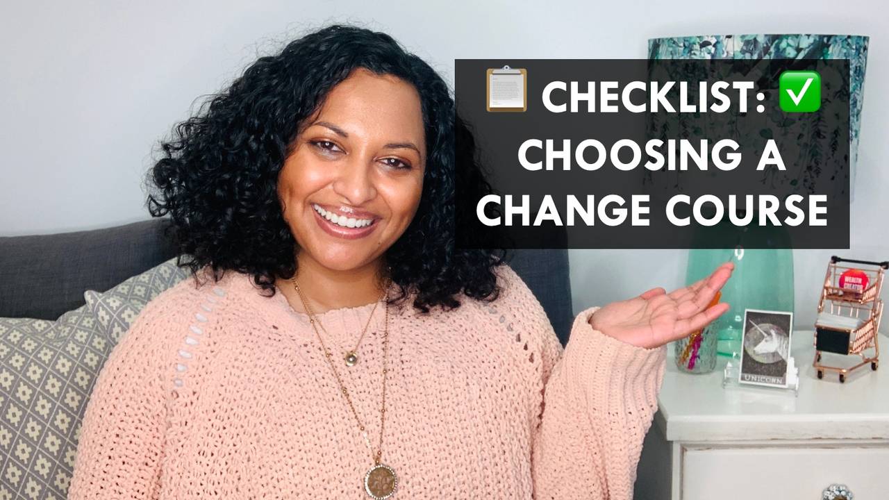 Blog - The Ultimate Checklist for choosing a Change Course
