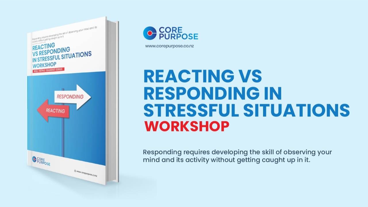 Workshop Reacting vs Responding in Stressful Situations
