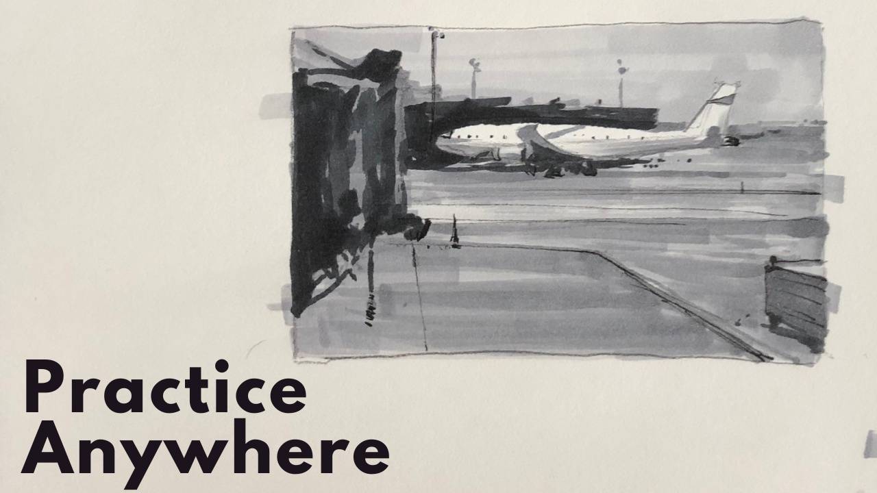 Simple Painting Practice - EASY to use anywhere!