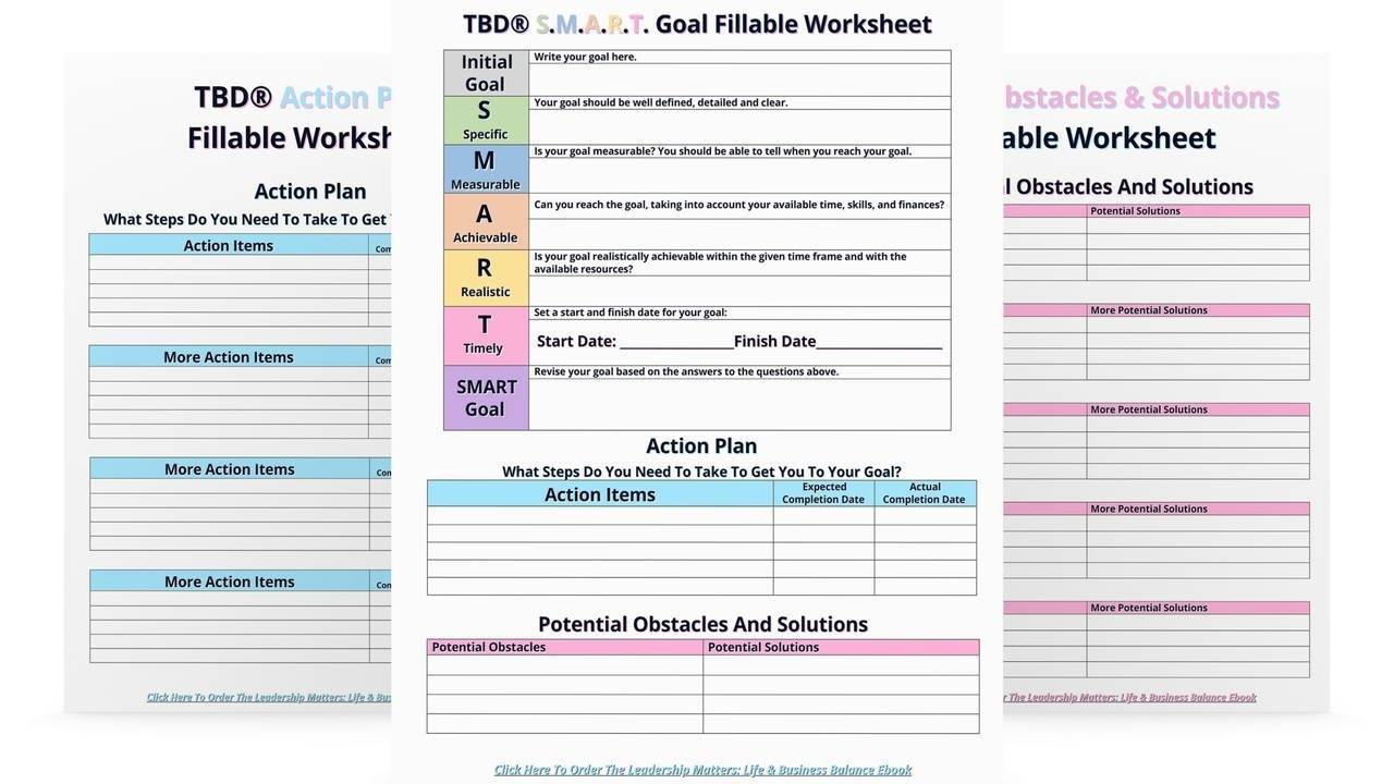 SMART Goal Action Packet
