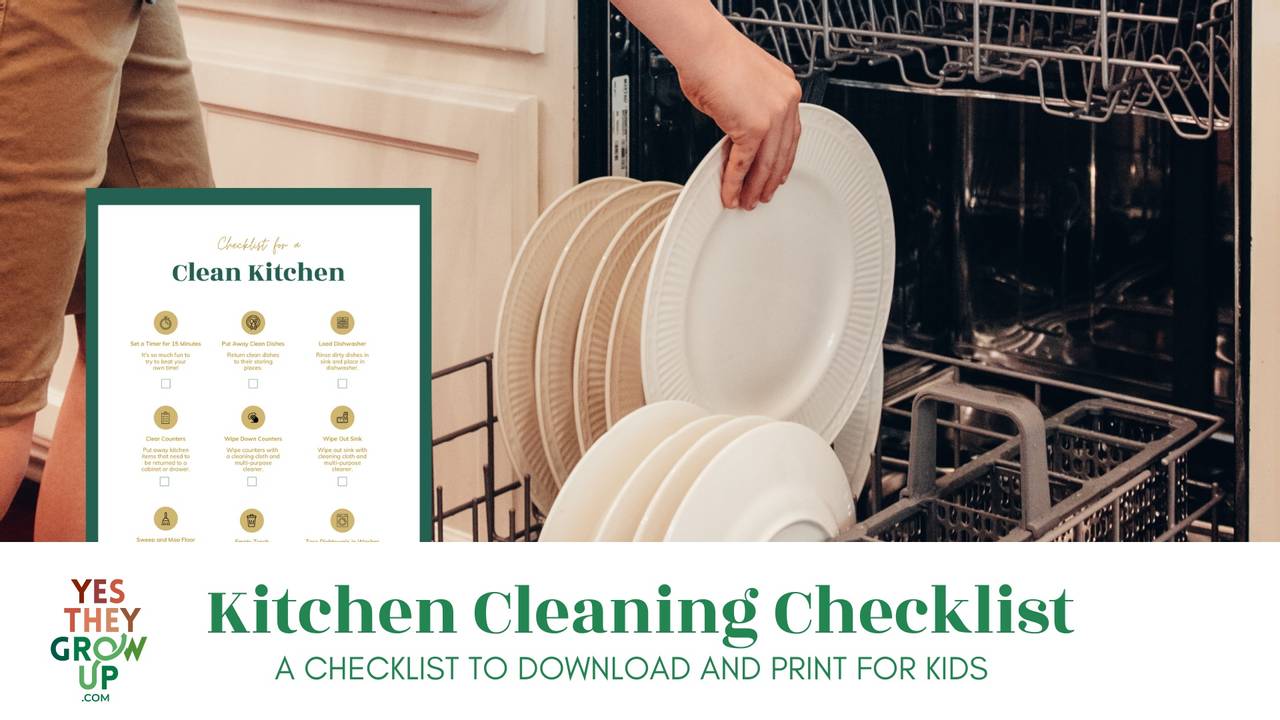 Kids' Checklist for Cleaning the Kitchen