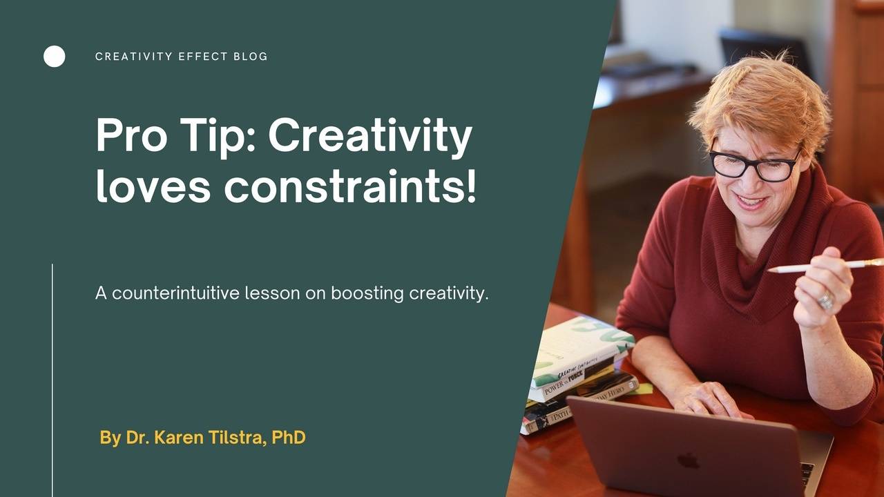 Pro Innovation Tip: Creativity loves constraints!