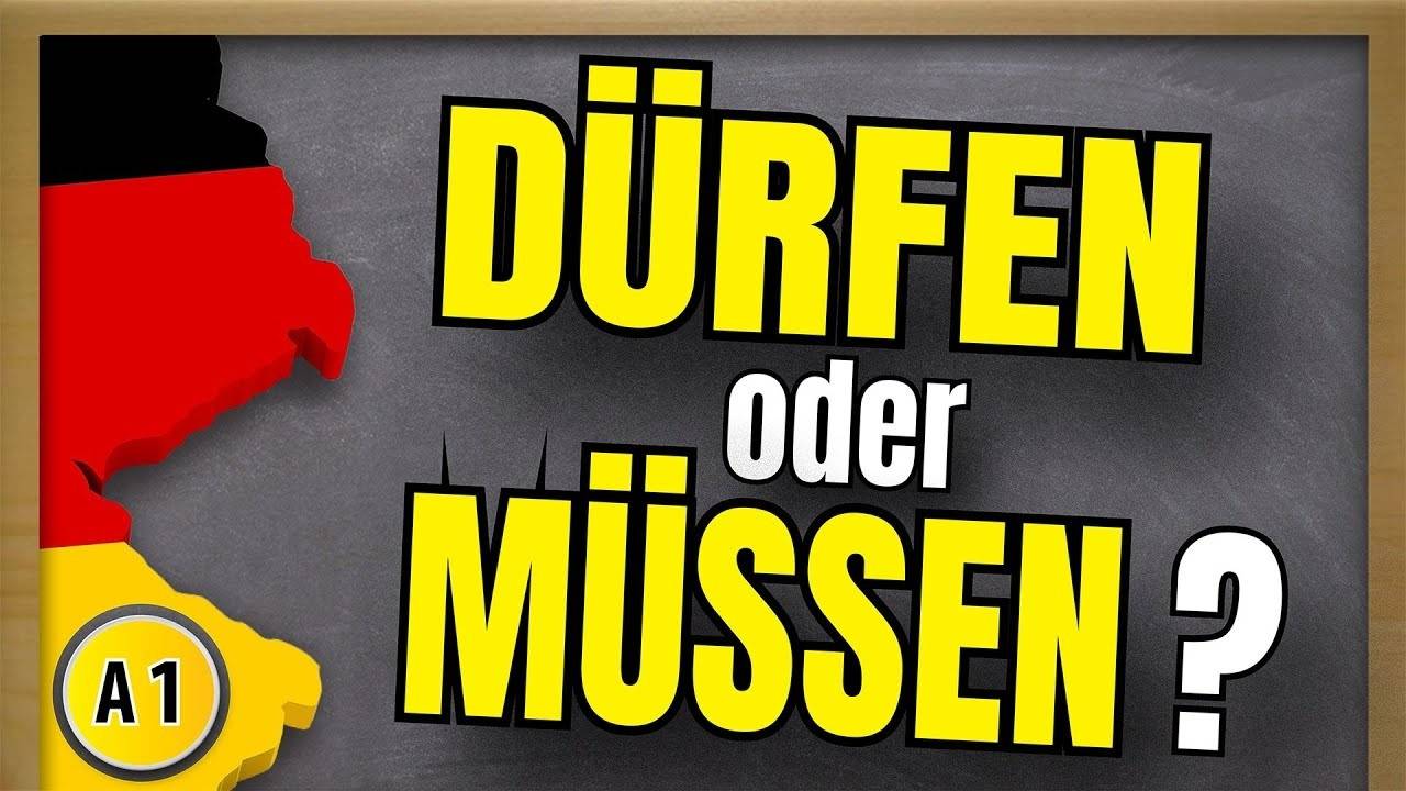 German Exercises A1 Modalverben müssen & dürfen