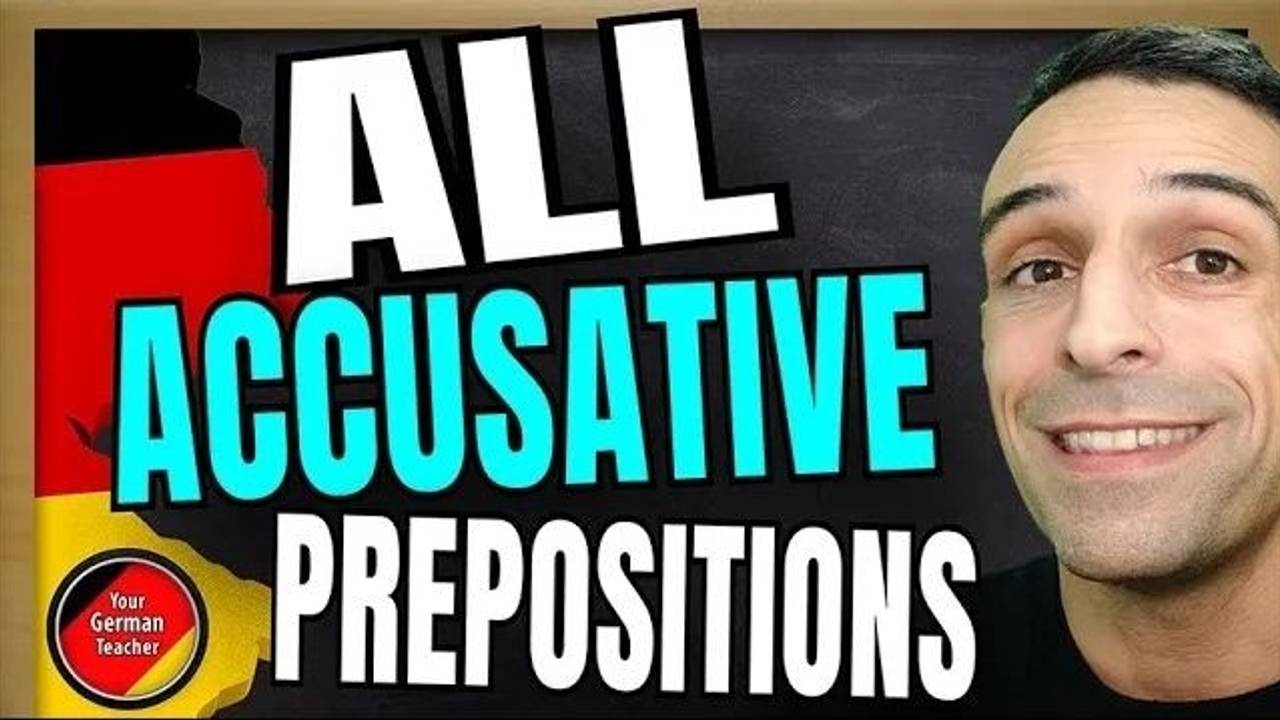 All German Accusative Prepositions