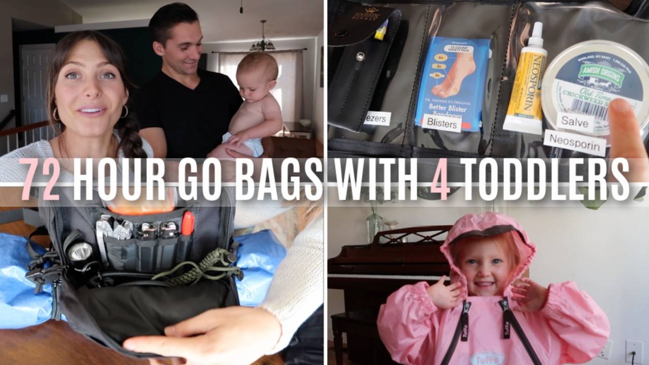 Go Bags: Everything you Need to Survive for 72 Hours with Toddlers