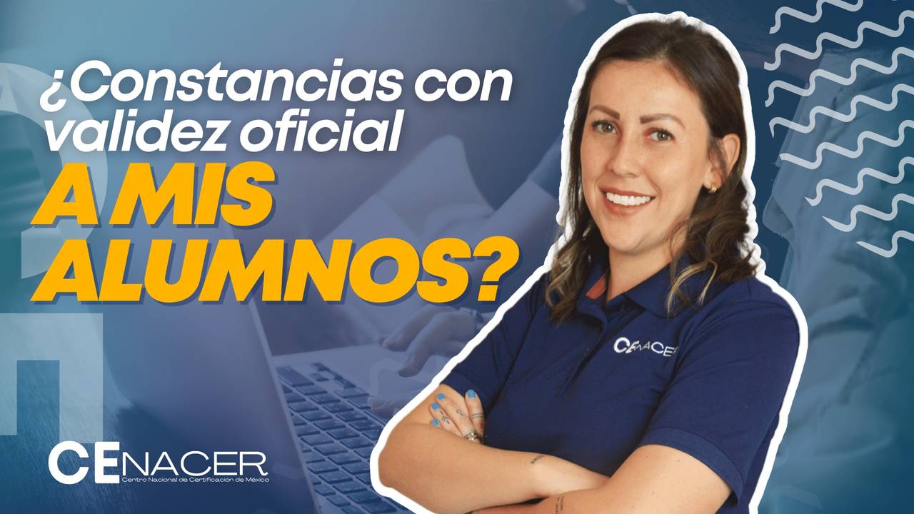 ¿Constancias con valor oficial a mis alumnos?