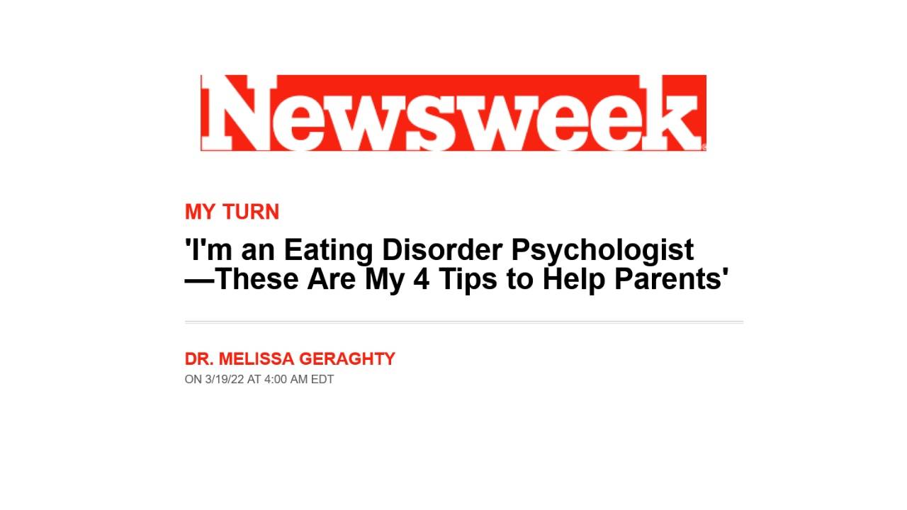 Eating Disorders—These Are My 4 Tips to Help Parents'