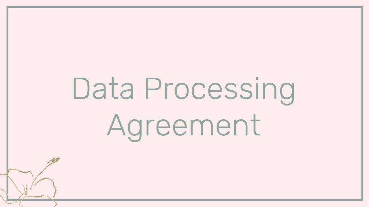 Data processing Agreement