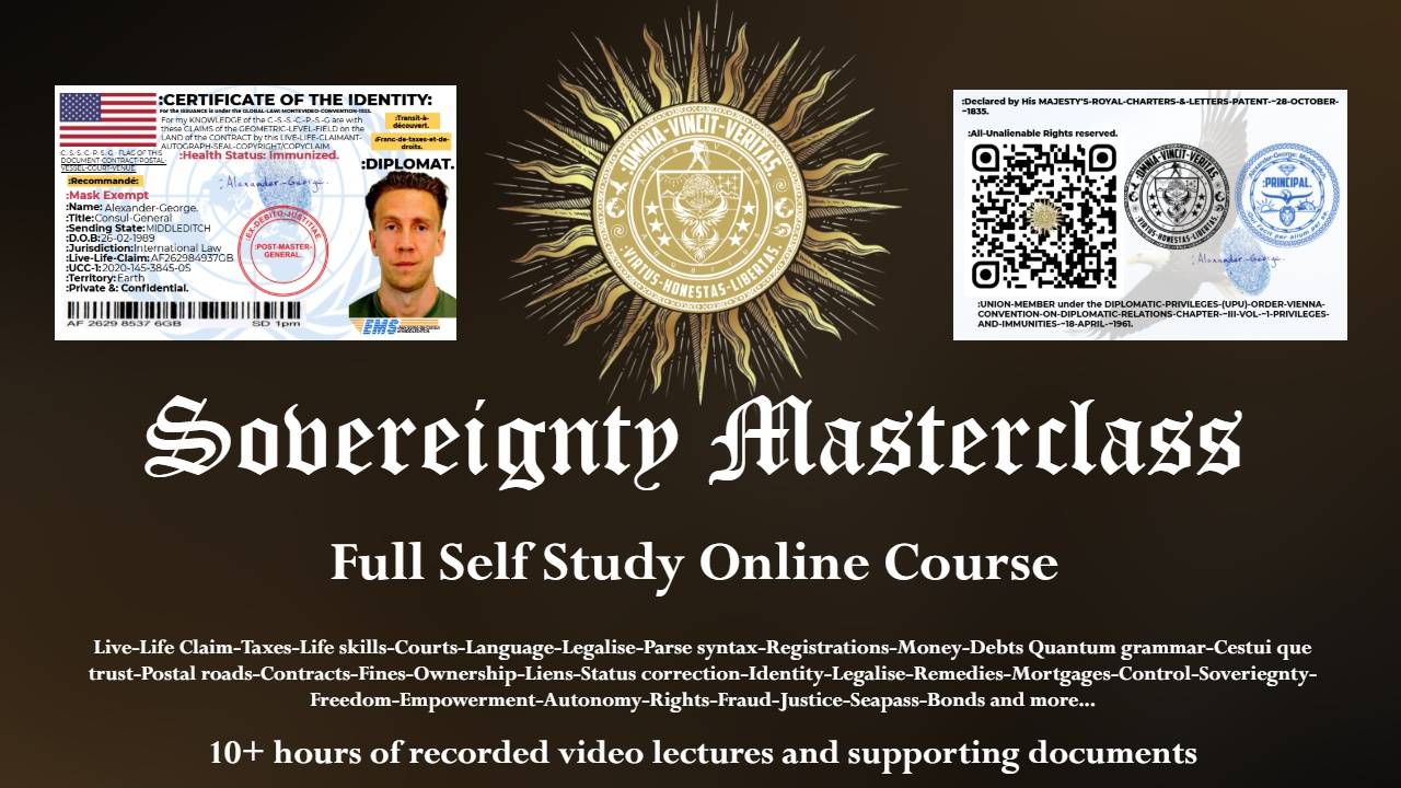 Sovereignty Masterclass Master