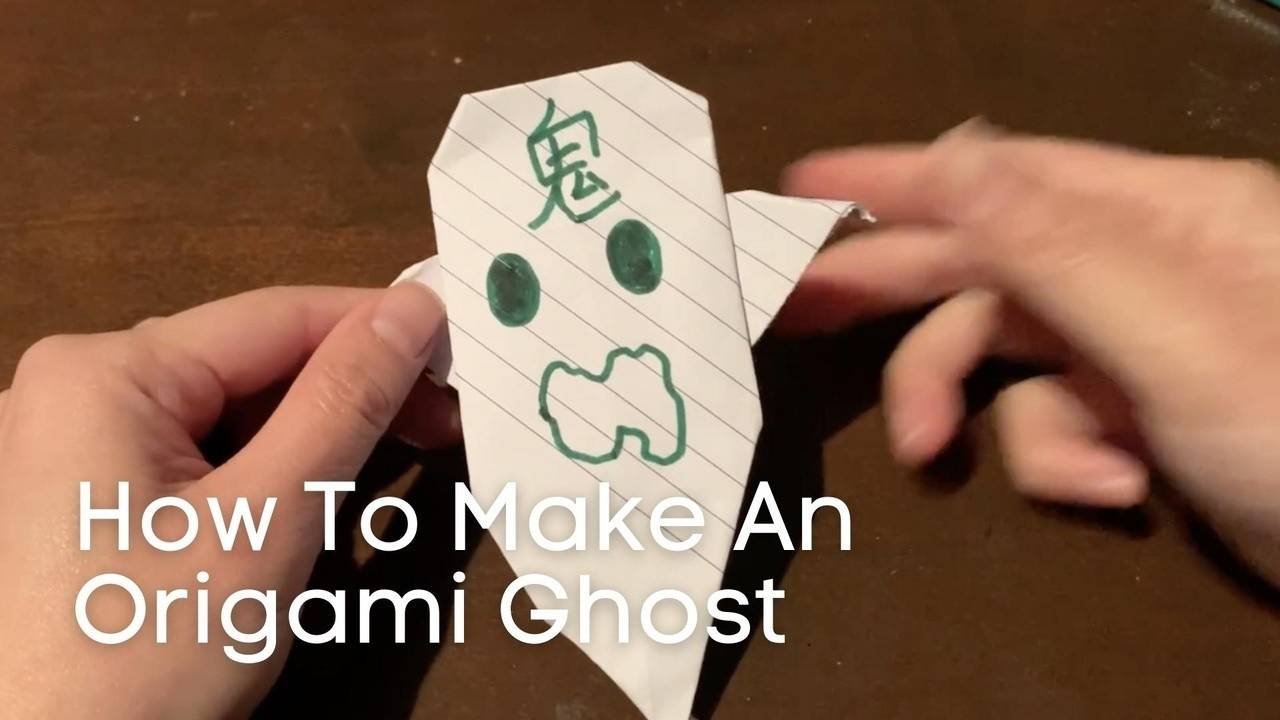 How To Make An Origami Ghost