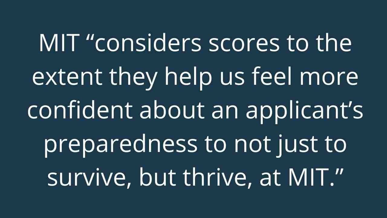MIT SAT/ACT requirement provides insights for test optional