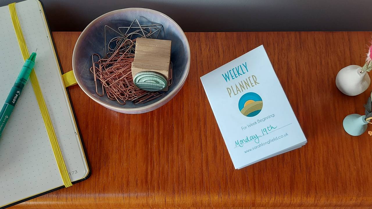 Weekly & Quarterly free mini zine planners