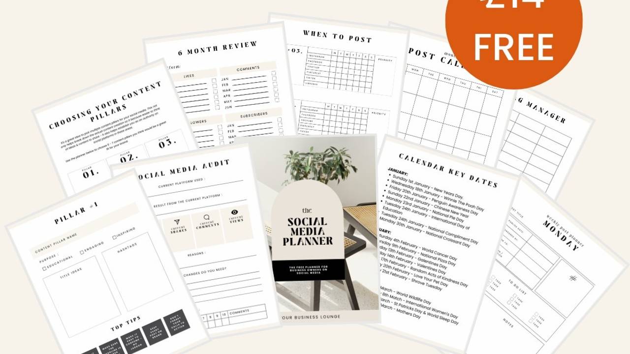 FREE Social Media Planner