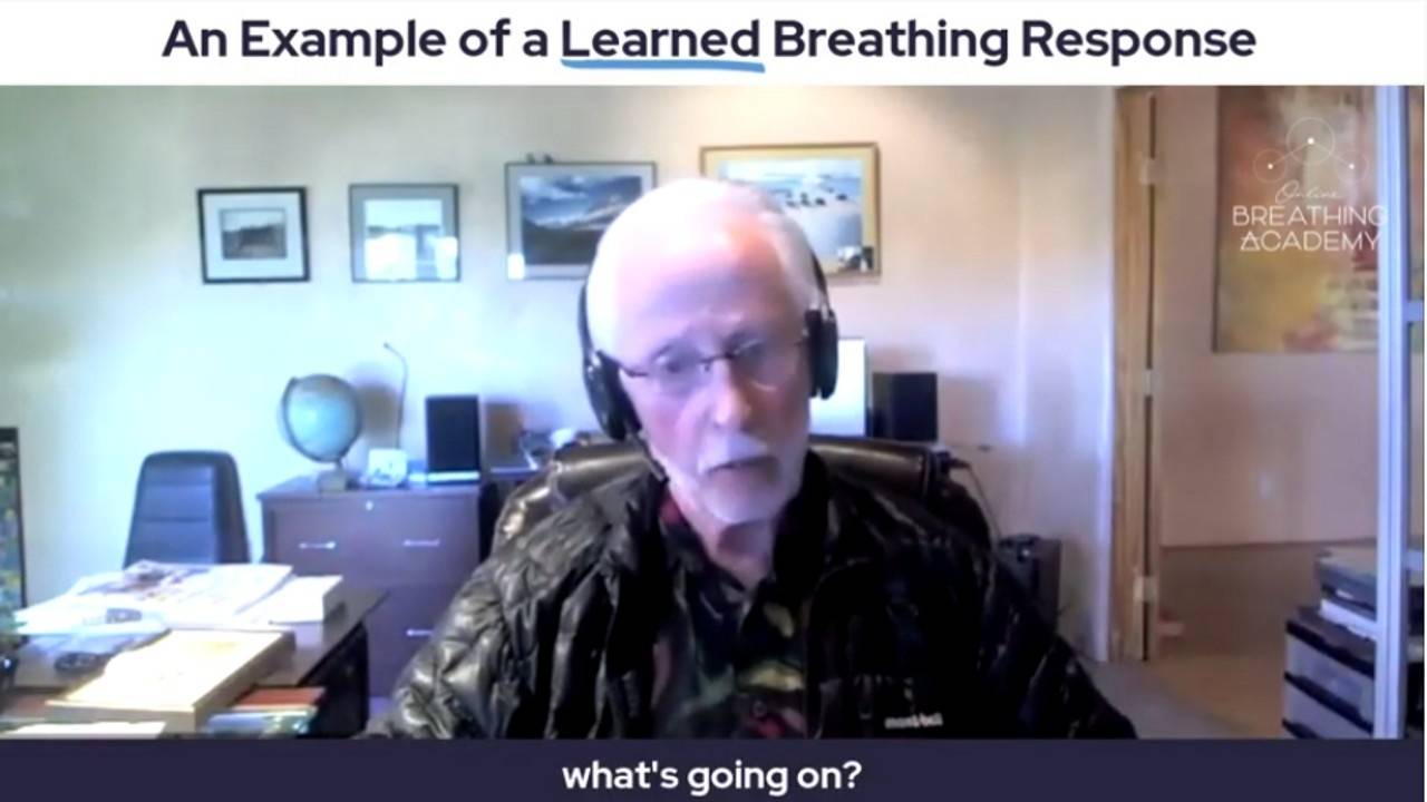 An Example of a Learned Breathing Response