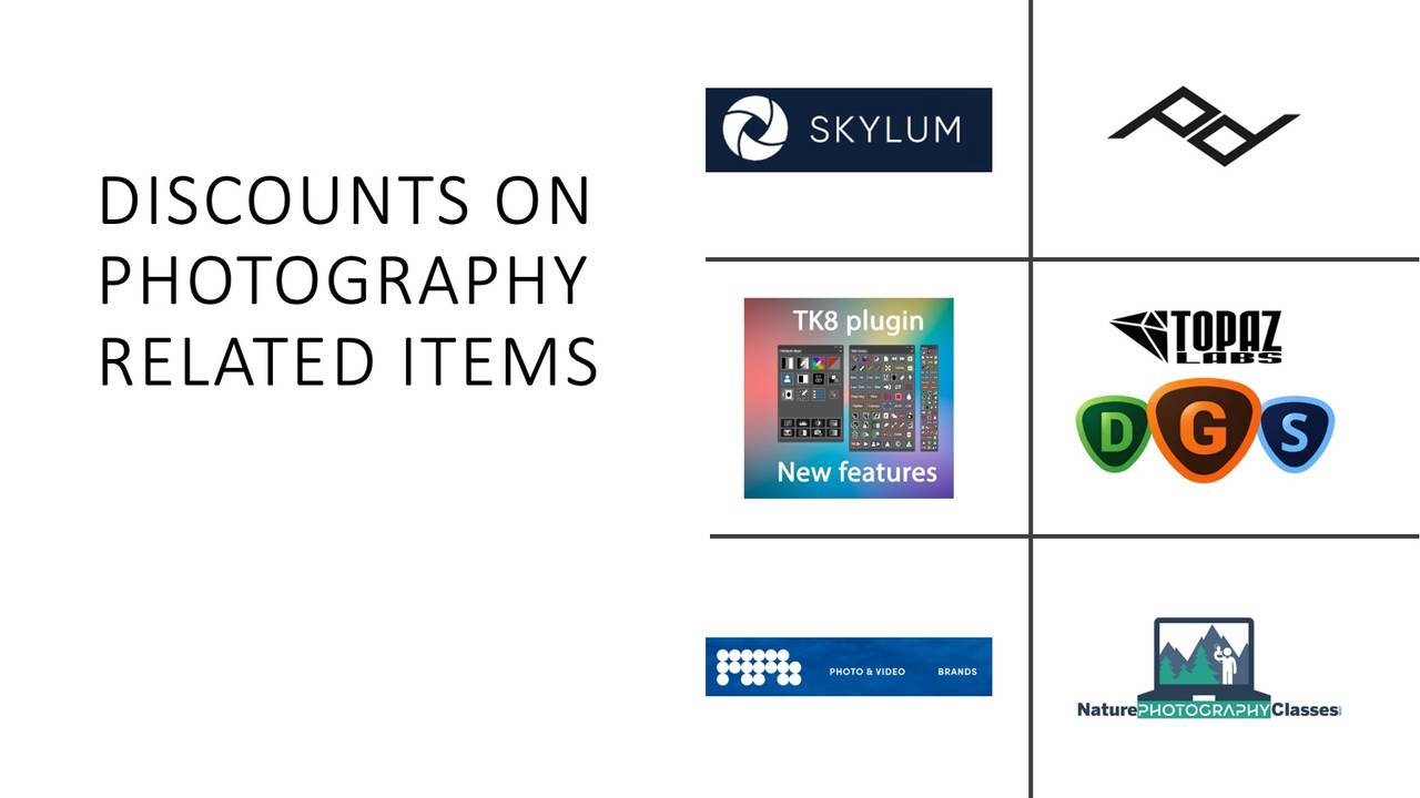 Discounts on Photography Related Items