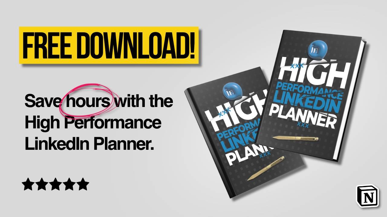 High Performance LinkedIn Planner | Chris James