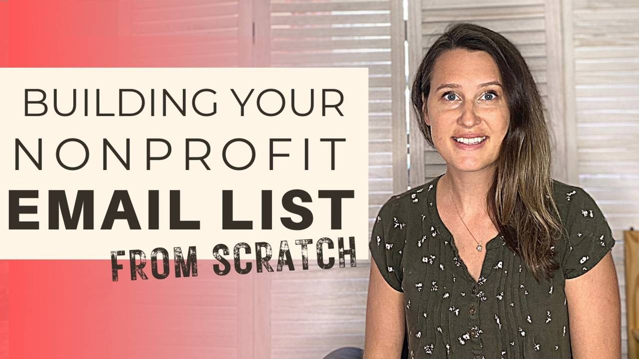 Build your nonprofit email list from scratch