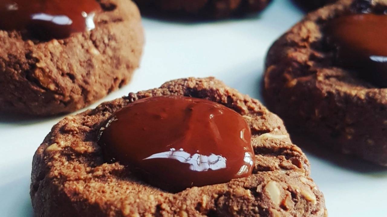 Grain Free Double Chocolate Bean Biscuits