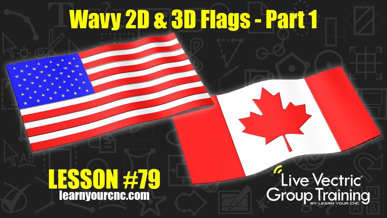 wavy flag cnc file