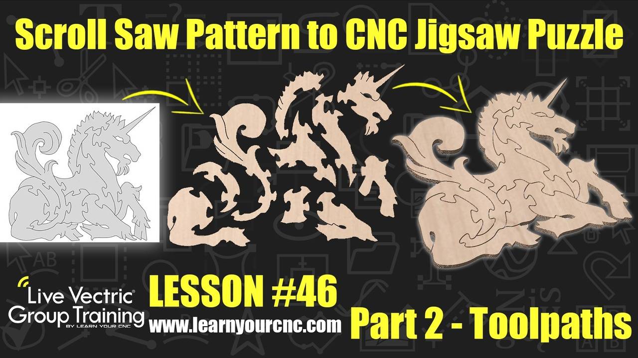 #46: Making a CNC Jigsaw Puzzle (Part 2 of 2 - Toolpaths) - 7/1/2021