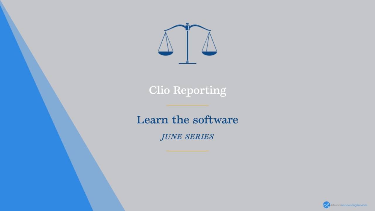 Clio Reporting