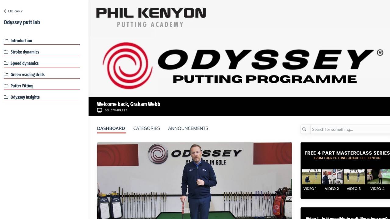 Odyssey putting programme